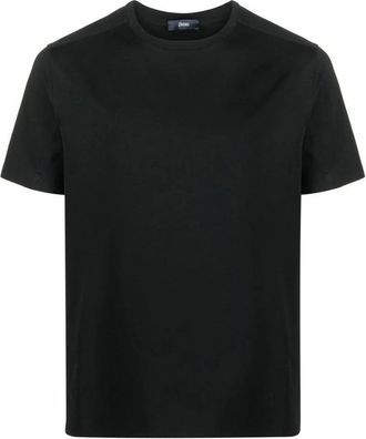 Herno Homme, Tops, Noir, Taille: 2XL Lazer Cut T-shirt
