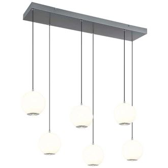 Globo Lighting Pendelleuchte H&auml;ngelampe Esstischleuchte Flurleuchte 5 flammig cct led h 150 cm