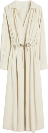 Max Mara Femme, Robes, Beige, Taille: 36 FR Robe en popeline de pur coton