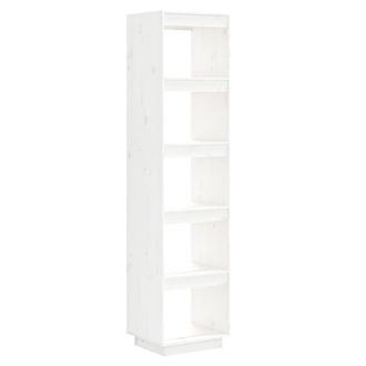 Generic KTHLBRH Wohnzimmerregal Regal f&uuml;r B&uuml;cher und Dekoration B&uuml;cherregal/Raumteiler Wei&szlig; 40x35x167 cm Massivholz Kieferf&uuml;r B&uuml;cher, Wohnzimmer, Arbeitszimme
