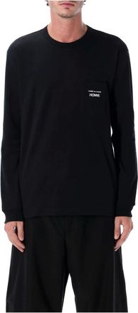 Comme Des Gar&ccedil;ons Homme, Tops, Noir, Taille: M Logo Pocket Long Sleeve T-Shirt