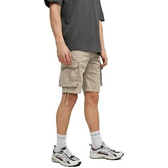 Jack & Jones Jjizeus Jjcargo Shorts AMA Sn, Beige, S Homme