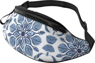 Generic Mode H&uuml;fttaschen Mandala-Blumenmuster Umh&auml;ngetaschen H&uuml;fttaschen Waist Fanny Pack F&uuml;r Wandern Sport Running 14X35Cm