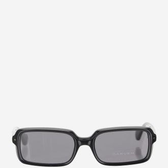 Carven Womens Square Acetate Sunglasses Black