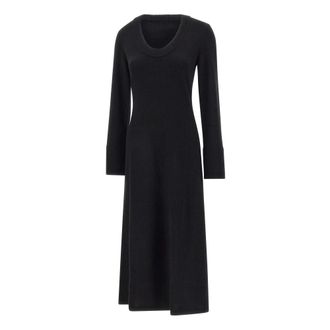 Loulou Studio Ari Langes Strickkleid - - Dresses - Damen - Schwarzk - L