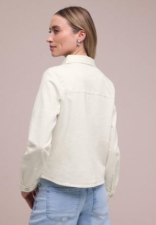 Street One Jeansjacke mit Knopfleiste und Stickerei