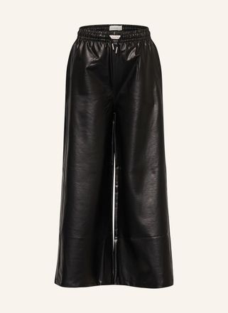 Calvin Klein Marlenehose In Lederoptik schwarz