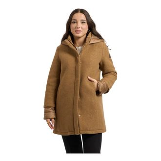 Yes-Zee YES Zee, Femme, Manteaux, Brun, Taille: 40 FR Single-Breasted Coat