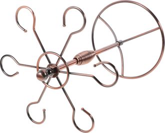 NUOBESTY UKCOCO Weinglasst&auml;nder aus Eisen Umgedrehter Rotweingl&auml;serhalter Tisch H&auml;ngeregal f&uuml;r Stielgl&auml;ser Platzsparender Weinbecherhalter Retro Stielglasregal