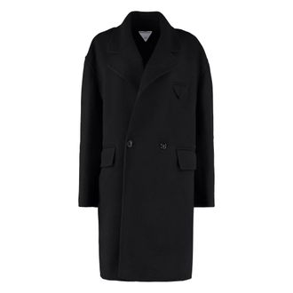 Bottega Veneta Femme, Manteaux, Noir, Taille: 34 FR Cashmere Coat