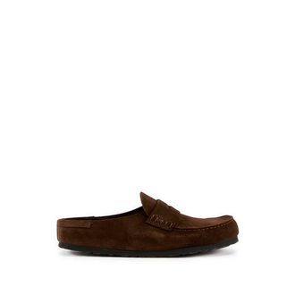Birkenstock Mules plates Naples en cuir daim