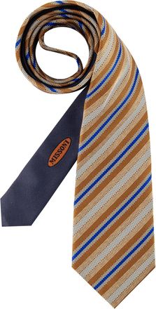 Missoni Herren Krawatte braun College-Streifen