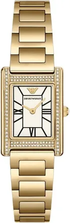Emporio Armani Montre deux aiguilles en acier inoxydable - Femme - Accessoires - Jaune - Taille: ONE Size