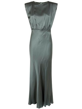 Semicouture Satin Long Dress