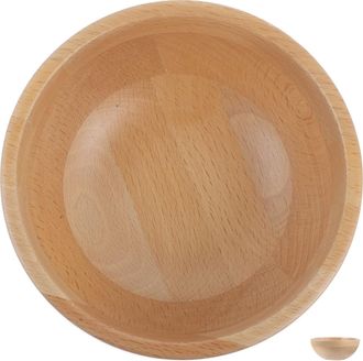 Cabilock Bambusschale SalatschüSsel Holz SchüSsel Dining Saug Bowl FüR Praktische KüChenschüSsel FüR Salat, Obst, Dessert, Nudeln, GemüSe, 13cm