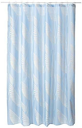 Spirella Textil Gardine Garbo Himmelblau 180 x 200 1207296, Weiß