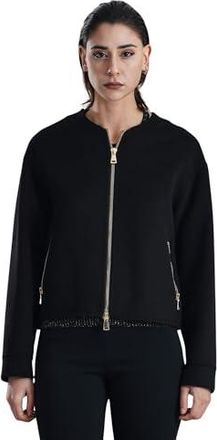 Simona Corsellini Bomber noir femme 44, Noir, 40