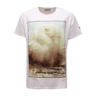 Bastille Homme, Tops, Multicolore, Taille: XL Maglia Rive Droit Wavesulf