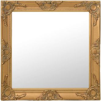 vidaXL Miroir mural style baroque 60x60 cm Dor&eacute;
