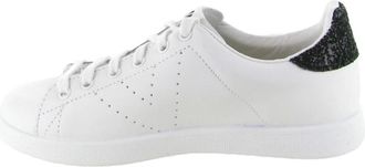 Victoria Femme, Chaussures, Blanc, Taille: 40 EU Tennis Cuir & Glitter