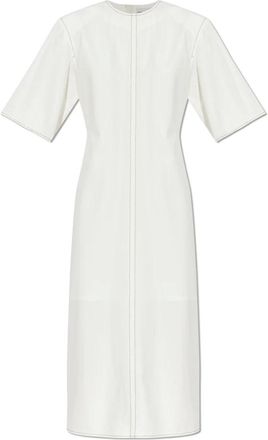 Ami Femme, Robes, Blanc, Taille: 38 FR Robe avec une fente