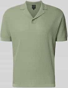 A|X Armani Exchange Regular Fit Poloshirt mit Reverskragen und V-Ausschnitt