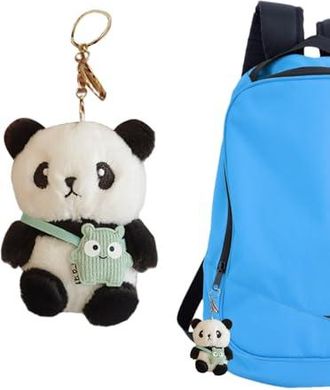 Generico Panda Key Chain - Mignon Plushincant, Adorable Accessoire Pour Keyring Animal | Backpack Auto Sacs D&eacute;coration, Charme En Peluche Doux Pour Les Femmes 