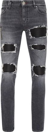 Philipp Plein Herren, Jeans, Grau, W28Gr&ouml;&szlig;e