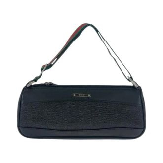 Gucci Pre-owned Sherry Line Leder Handtasche - - Pre-owned - Damen - Schwarzk - ONE SIZE