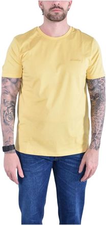 Dondup Homme, Tops, Jaune, Taille: S T-shirt Regular Col Rond