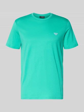 Emporio Armani T-Shirt mit Logo-Patch und Rundhalsausschnitt