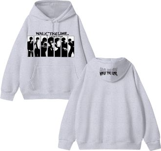 Generic Walk The LINE Baumwoll-Hoodie 2025 Grafik Desire:Unleash Sweatshirt(A floral White,S)