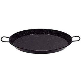 San Ignacio Q3191 Paella-Pfanne aus emailliertem Stahl, 34 cm, induktionsgeeignet