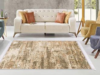 Homemania AKC-BIL-700 Teppich, Motiv Land 1, Bedruckt, modern, Mehrfarbig aus Stoff, 160 x 230 cm