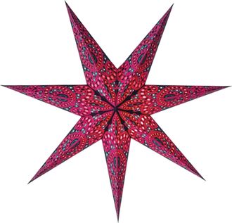 Mitienda Papierstern Indira Fuchsia zum Beleuchten und Aufh&auml;ngen Weihnachtsstern Recyclingpapier