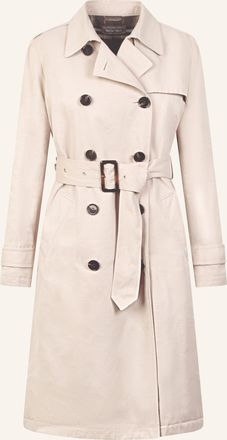 White Label Mantel Baumwoll Trenchcoat grau