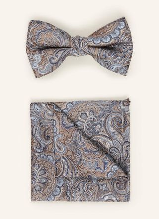 Wilvorst Wilvorst Set: Fliege Und Einstecktuch blau