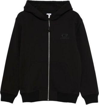 C.P. Company hoodie &agrave; logo brod&eacute; - Noir