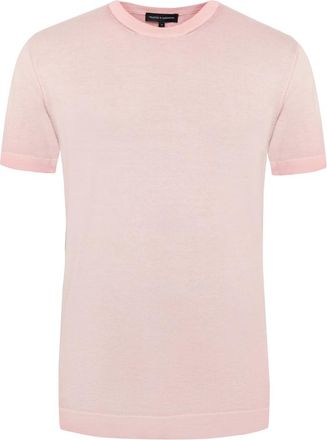 Trusted Handwork Strick-T-Shirt aus Pima Baumwolle mit O-Neck in