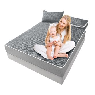 Generic Bettteppich, k&uuml;hl, sommerlich, k&uuml;hles Spannbetttuch, Haushaltsmatte, Eisseide, Bettvorleger aus Eisseide, f&uuml;r Kinderzimmer, Bettvorleger, Sommerfrisch