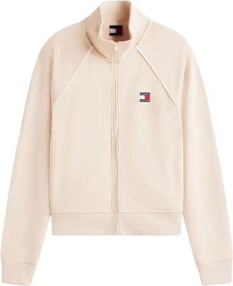 Tommy Jeans Femme, Sweatshirts et sweats &agrave; capuche, Beige, Taille: 42 FR Tommy Jeans Sweaters Beige