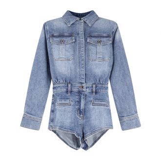 Self Portrait Damen, Jumpsuits & Playsuits, Blau, 2XSGr&ouml;&szlig;e