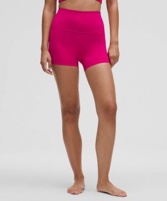 lululemon Align Shorts mit hohem Bund f&uuml;r Frauen - 10 cm - Gr&ouml;&szlig;e 0 in Passionate