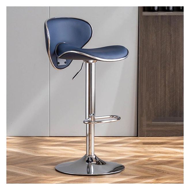 Generic Verstellbarer Drehhocker mit gepolstertem Ledersitz ...