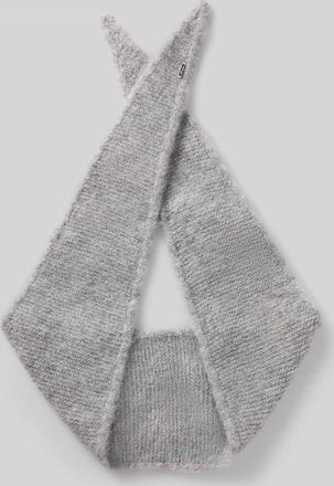 OPUS Schal mit metallischem Logo-Detail aus Wollmix