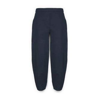 Elena Miro Stretch Baumwoll-Ballonhose - - Trousers - Damen - Blau - XS