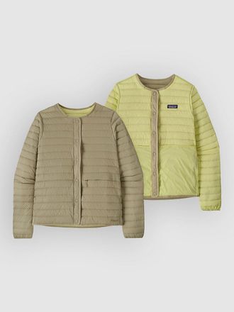 Patagonia Lw Reversible Down Sweater Cardigan gris