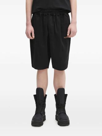 Aries drawstring logo track shorts - Schwarz