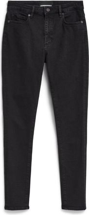 Armedangels Damen Skinny Jeans Mid Waist Bio-Baumwoll Mix X-Stretch TILLAA Skinny Fit Black Night