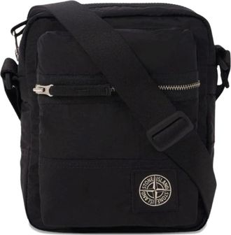 Stone Island Homme, Sacs, Noir, Taille: ONE Size Sac bandouli&egrave;re